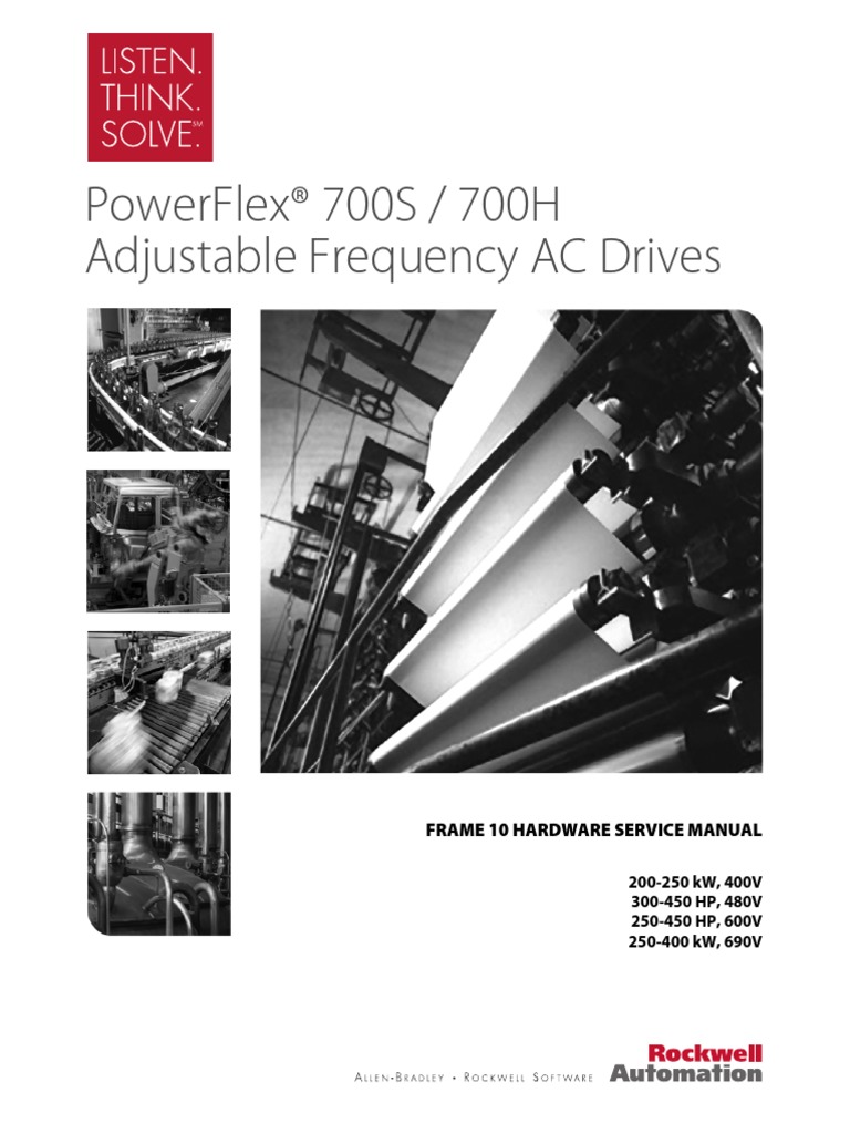 Powerflex® 700S / 700H Adjustable Frequency Ac Drives: Frame 10 ...