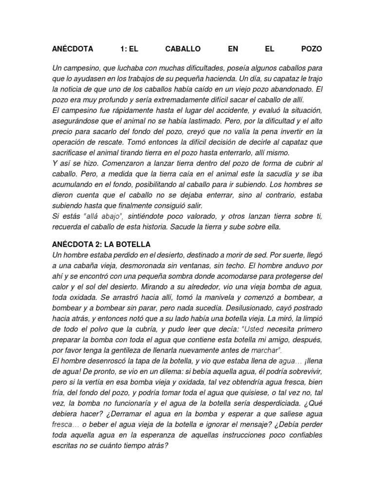 Anécdota 1 | PDF | Botella | Bomba
