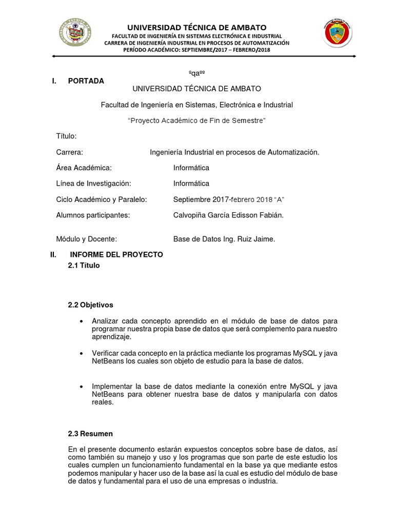 Creación de Bases de Datos en NetBeans | PDF | Mi sql | Bases de datos