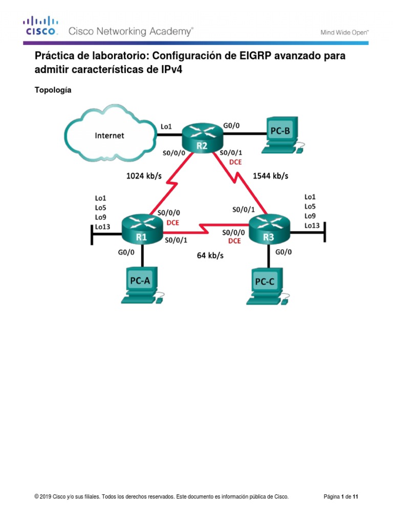 Lab 3 | Descargar gratis PDF | Enrutador (Computación) | Protocolos de capa de red