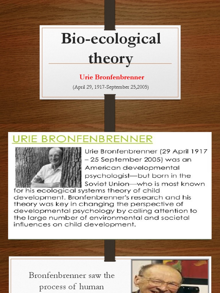 Bio Ecological Theory | PDF | Applied Psychology | Behavioural Sciences