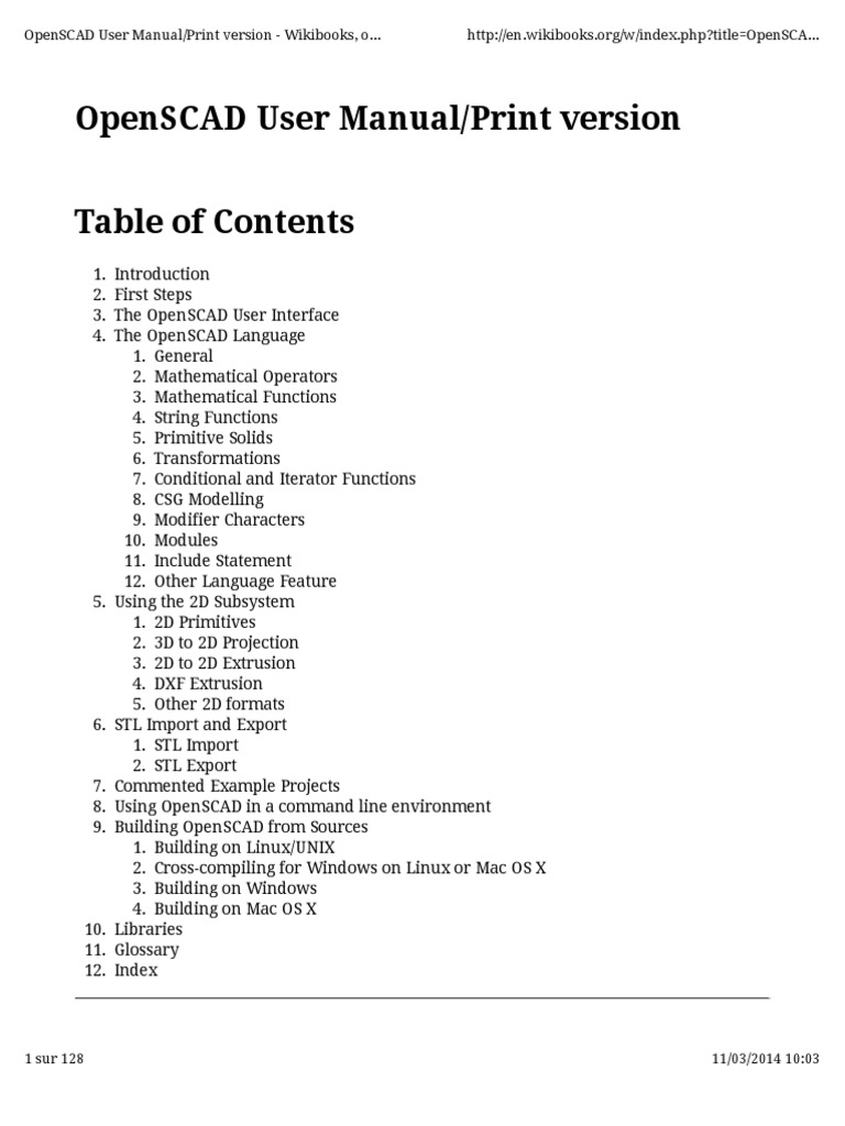 3d Openscad Manual | Download Free PDF | 3 D Modeling | Computer Programming