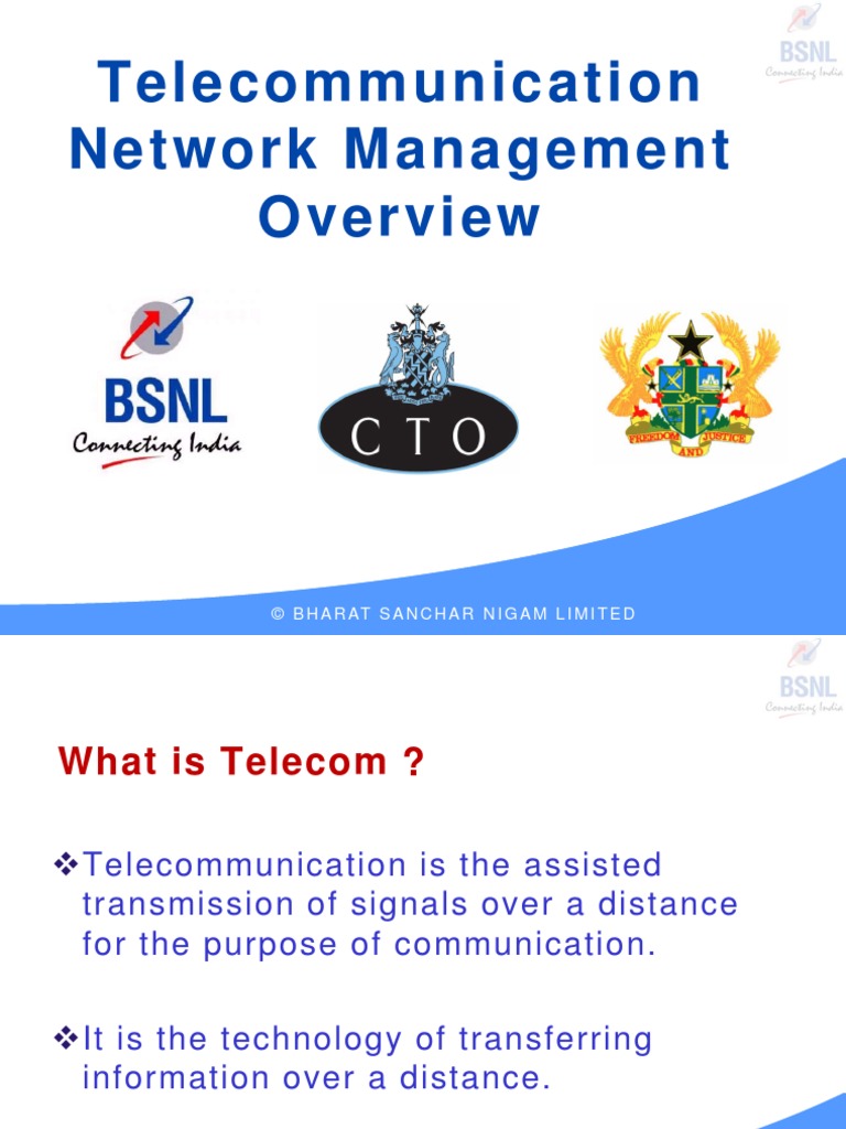 1 2 Telecom Network Overview | PDF | Telecommunication | Computer Network