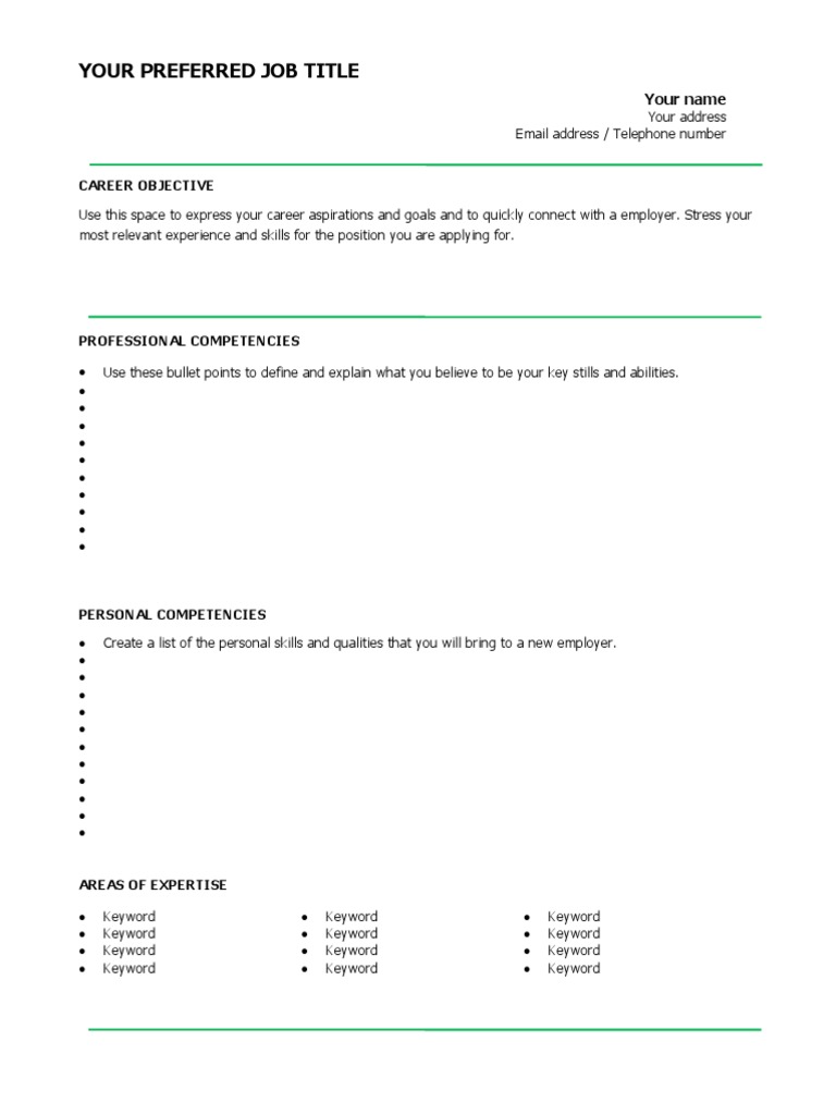 Defining Your Preferred Job Title | PDF | Career & Growth
