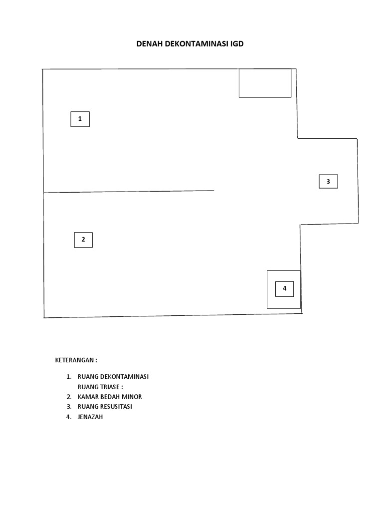 Denah Dekontaminasi Igd | PDF