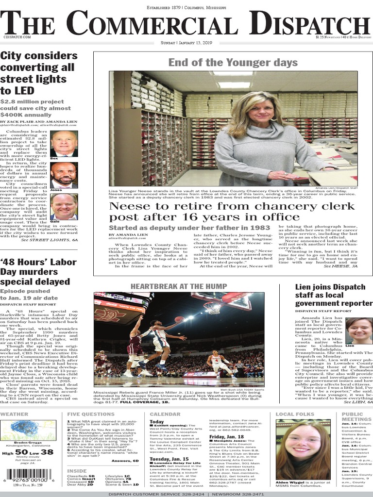 Commercial Dispatch Eedition 1-13-19 | PDF | United States Postal ...