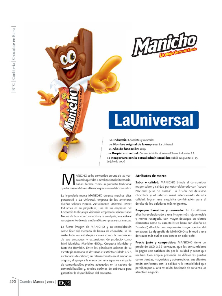 Manicho | PDF | Chocolate | Publicidad