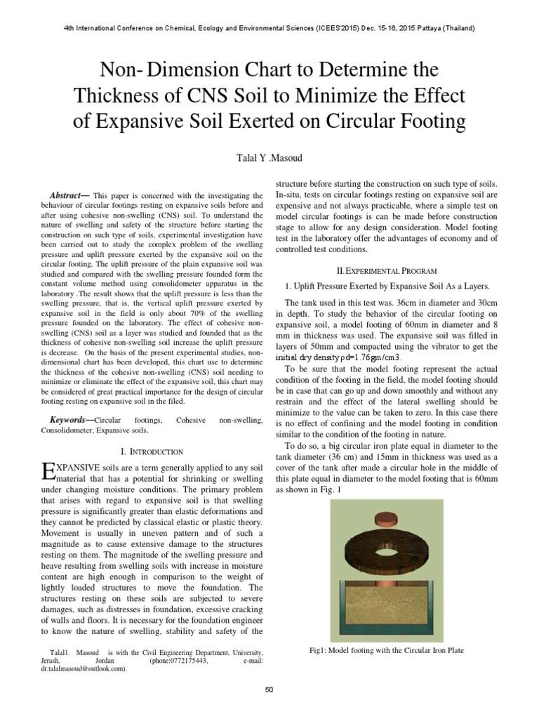 Non-Dimension Chart To Determine The Thickness of CNS Soil To Minimize ...