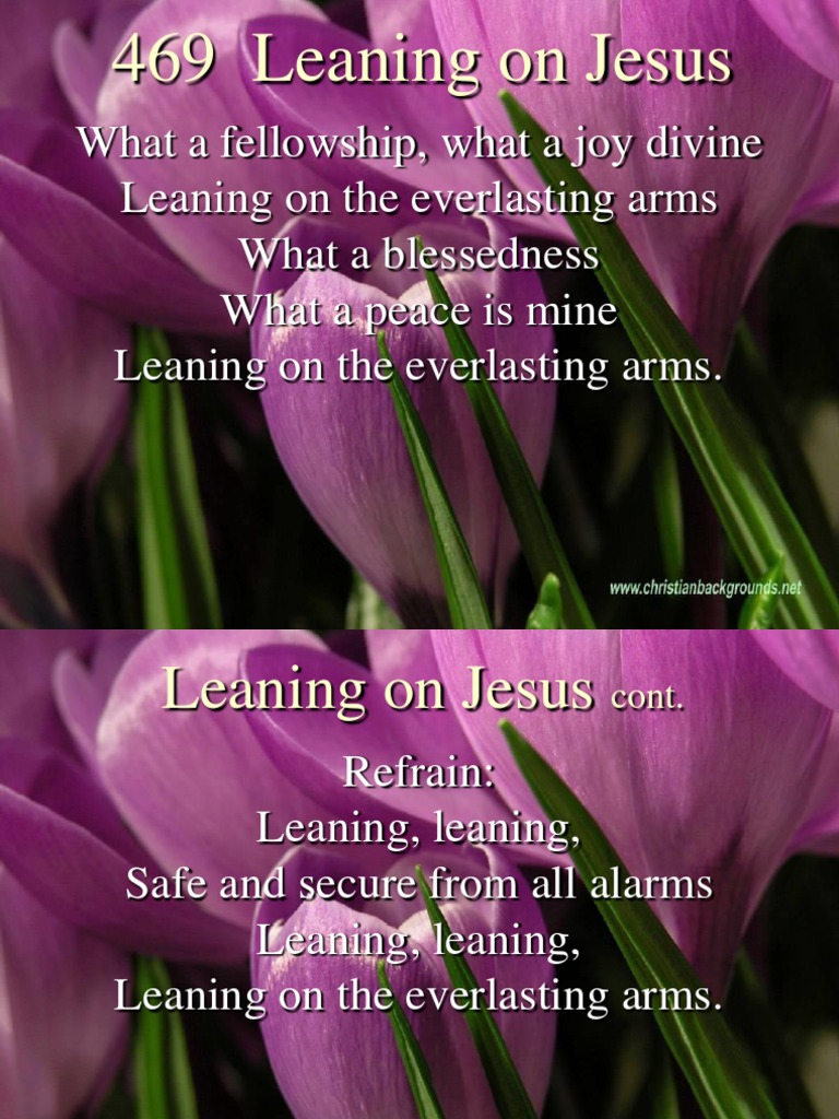Leaning On Jesus | PDF