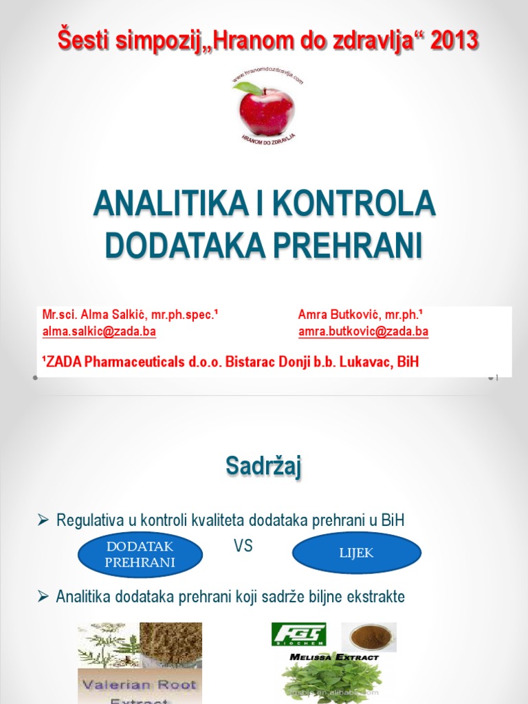 8.analitika Dodataka Prehrani | PDF