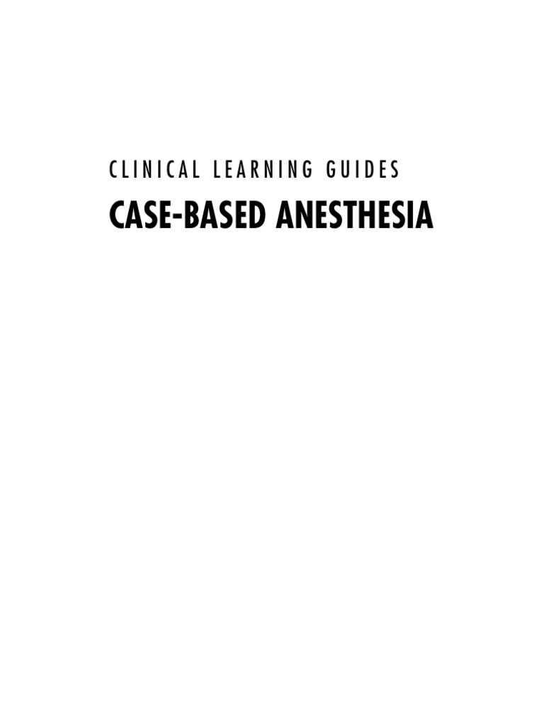 Case Based Anes | PDF | Statin | Atheroma