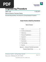 UT Procedure For Thickness Measurement Rev 07 | PDF | Calibration ...