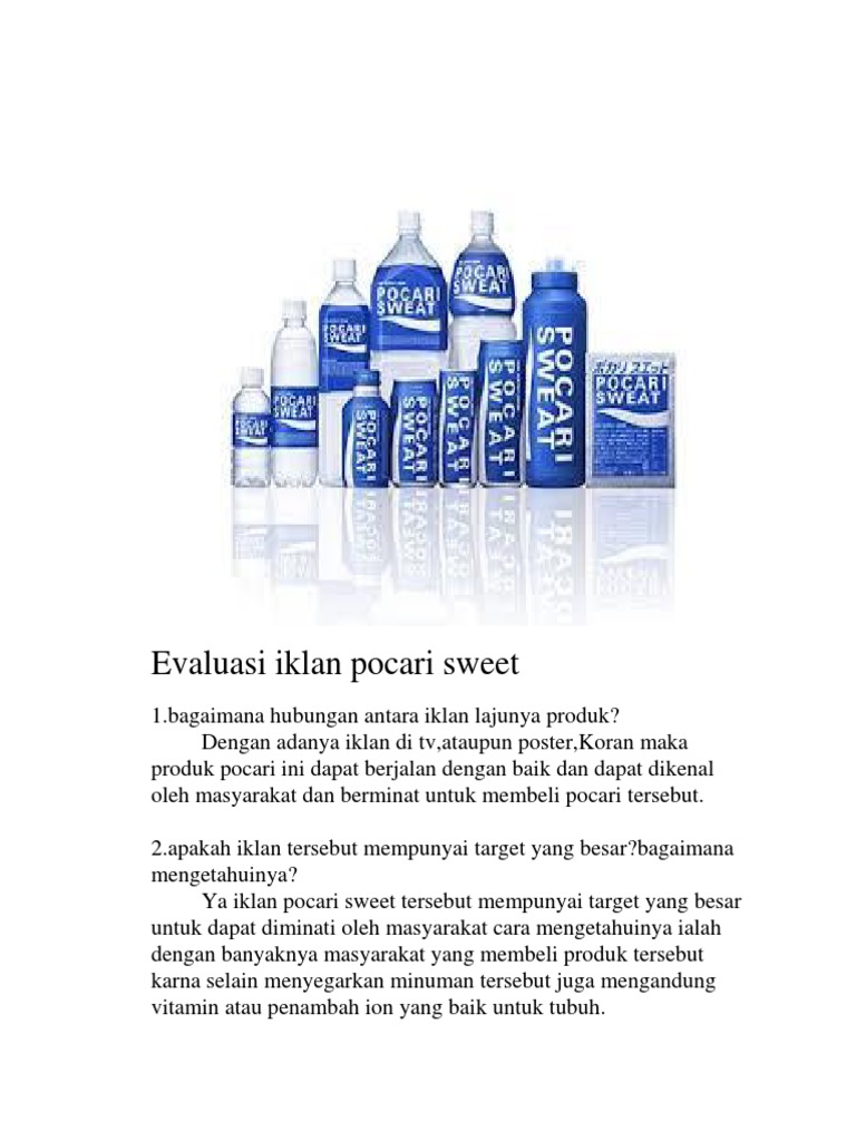 Evaluasi Iklan Pocari Sweat | PDF