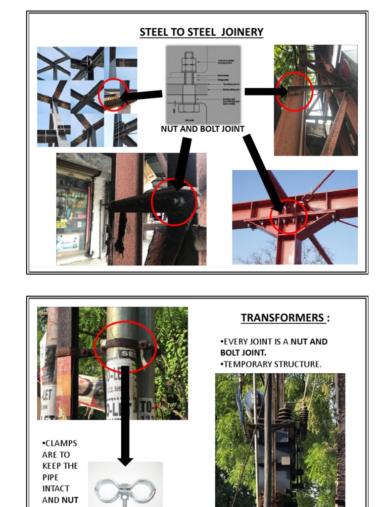 Steel To Steel Joinery: Nut and Bolt Joint | PDF