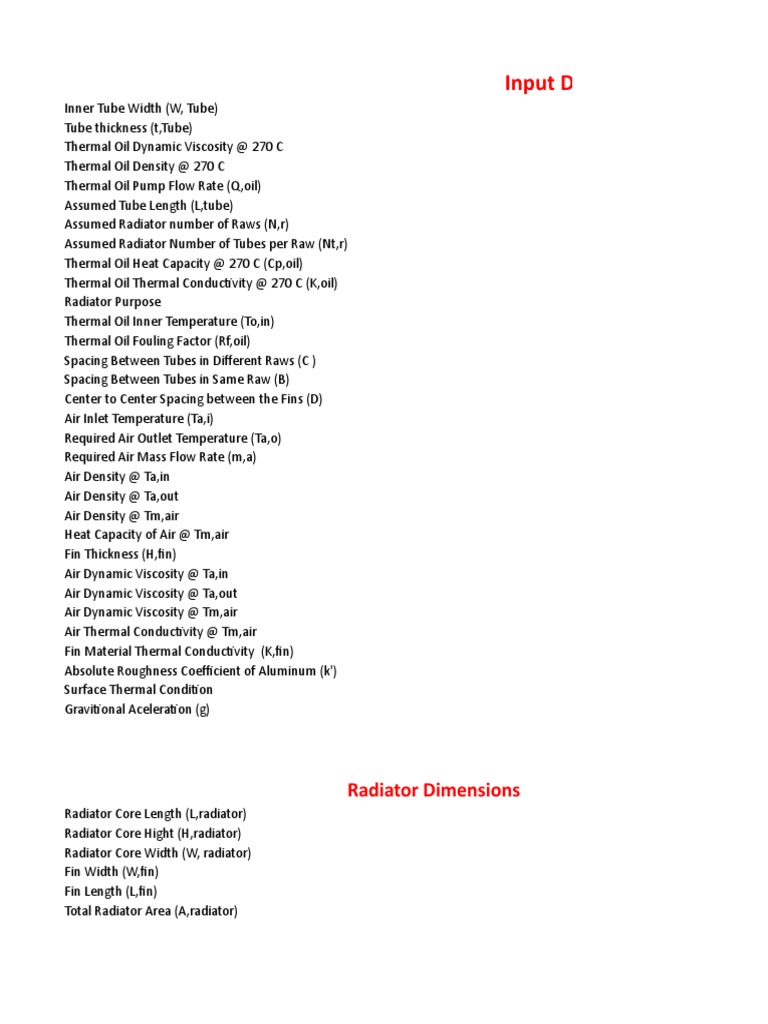 Radiator Design and Calculation Guide | PDF | Radiator | Mechanics