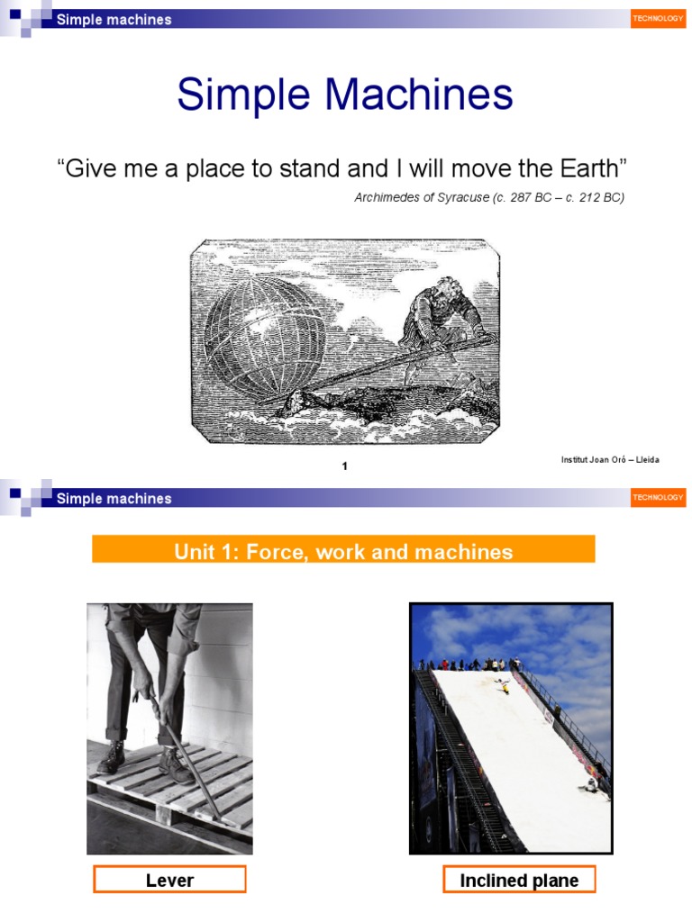 Simple Machines | PDF | Machines | Classical Mechanics
