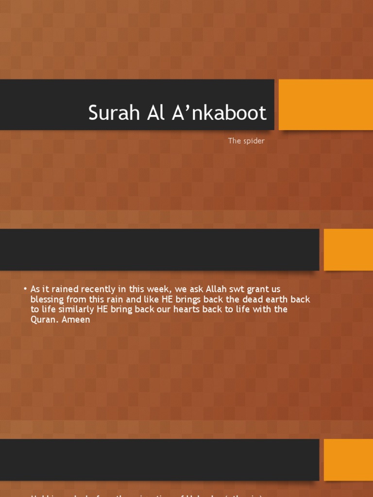 Surah Al Ankaboot | PDF | Surah | Monotheism