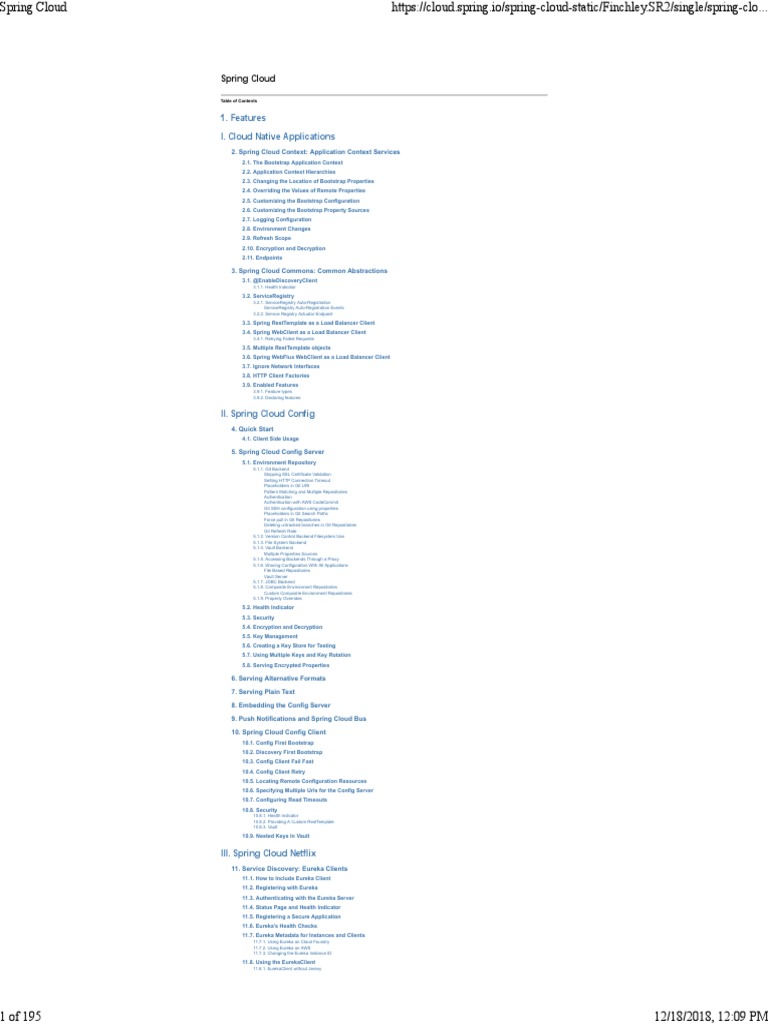 Spring Cloud | PDF | Cloud Computing | Hypertext Transfer Protocol