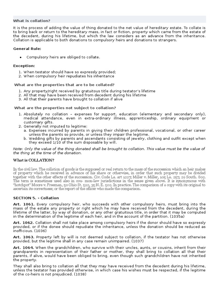 Wills Collation | PDF | Will And Testament | Government Information