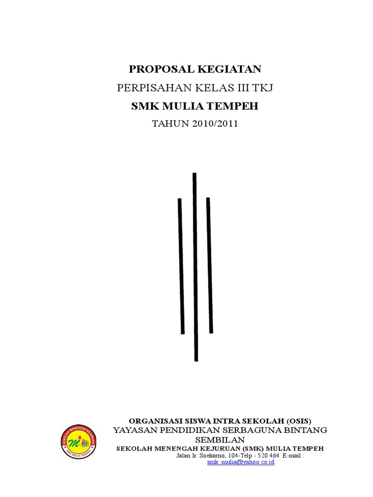 Perpisahan Kelas Iii TKJ: Proposal Kegiatan | PDF