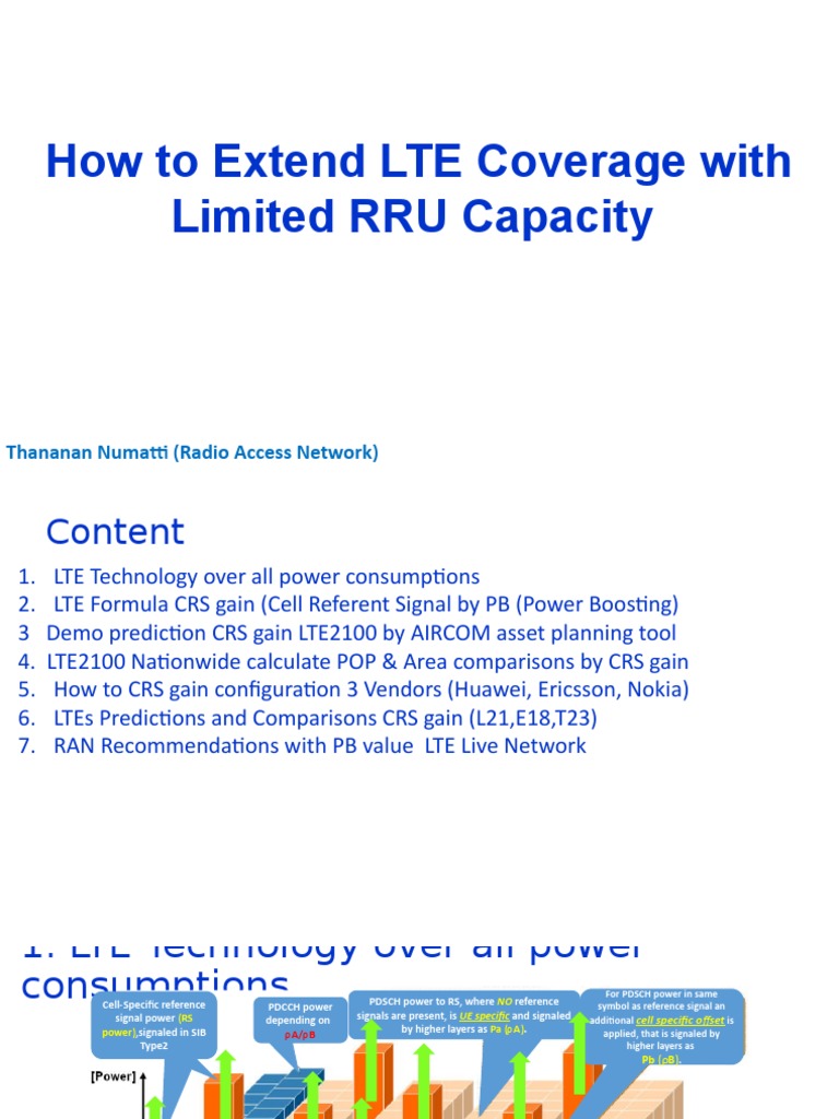 How To Extend LTE Coverage With Limited RRU Capacity-Read Only | PDF ...
