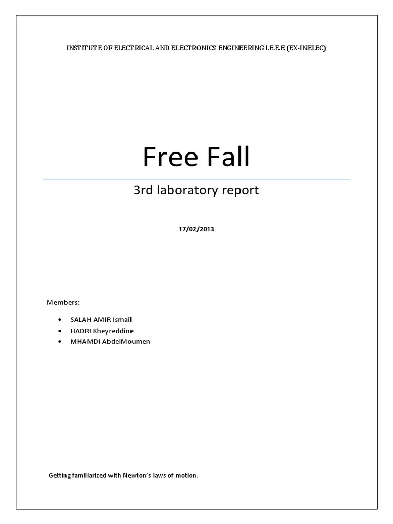Lab Free Fall | Download Free PDF | Timer | Time