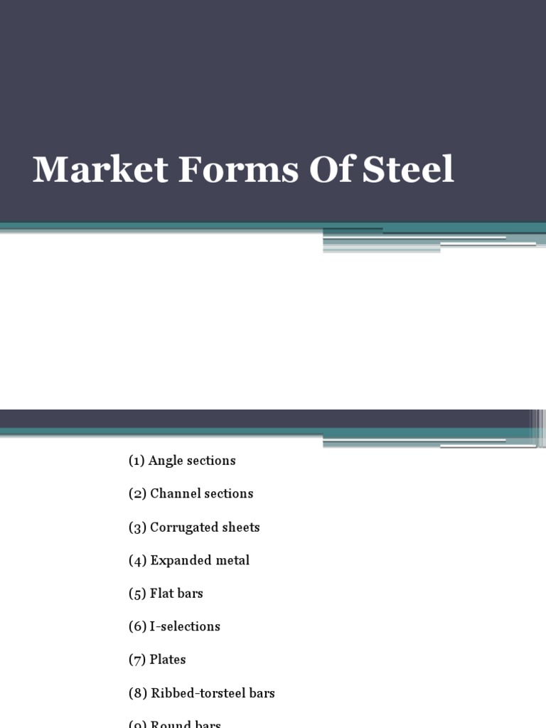 Market Forms of Steel (1)