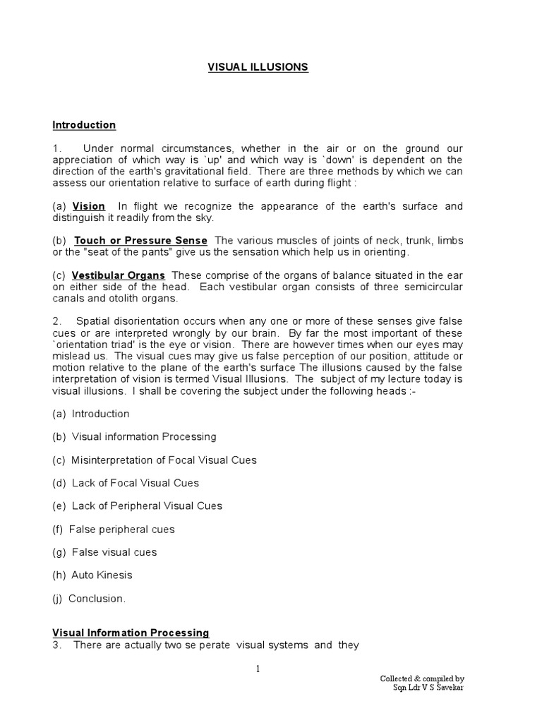 Av Med Visual Illusion & Superstall | PDF | Stall (Fluid Mechanics ...