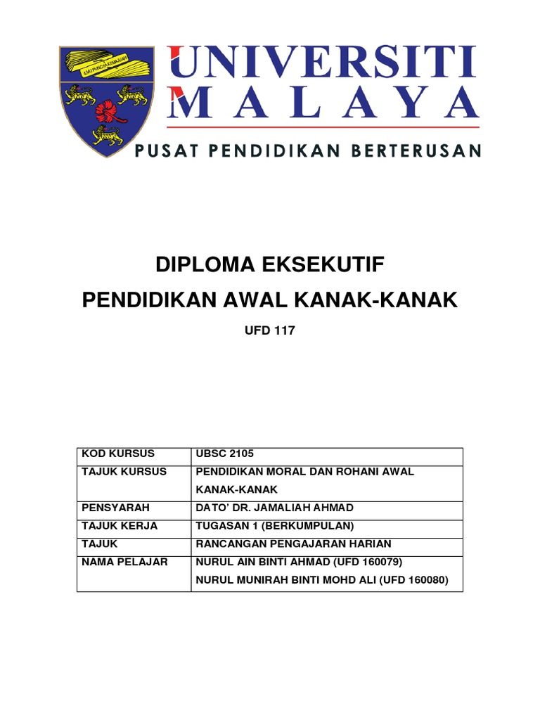 Contoh RPH Pendidikan Moral Prasekolah | PDF