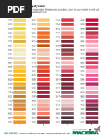 Madeira Thread Chart | PDF | Embroidery | Rayon