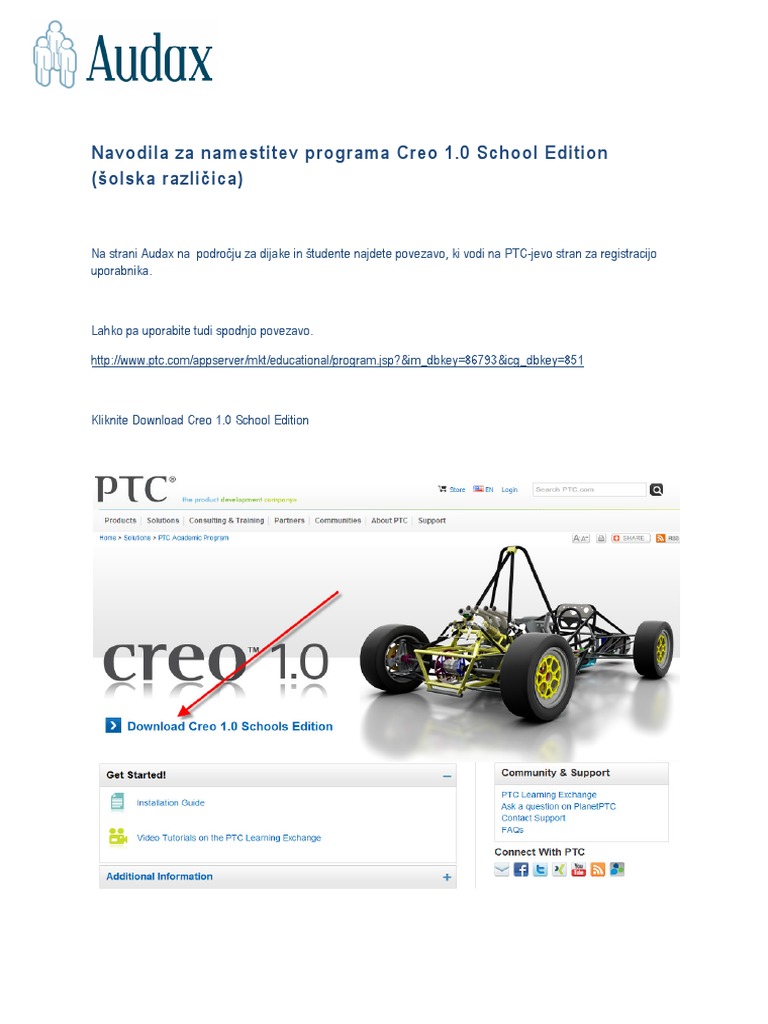 Navodila Za Inst Creo Studentska | PDF