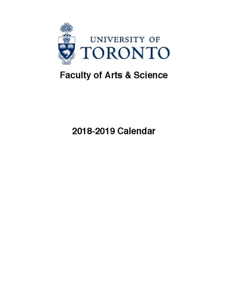 2018-19 FAS Calendar Aug24 | PDF | University And College Admission ...
