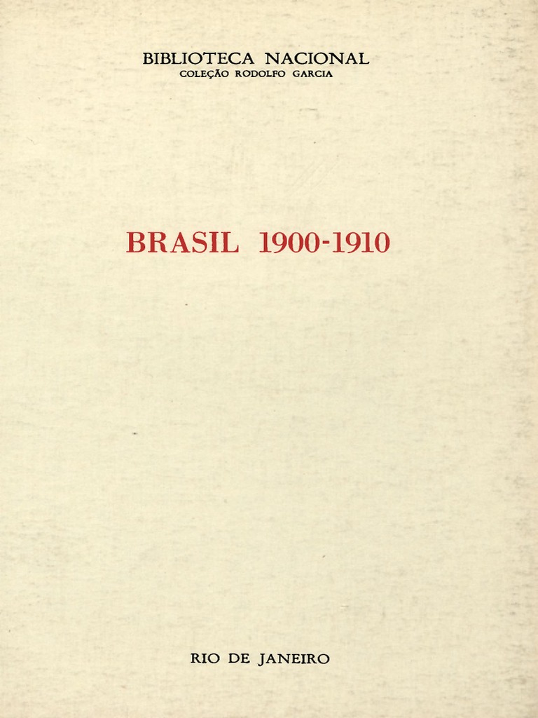 Brasil 1900-1910 | PDF | Bibliotecas | Entretenimento (Geral)