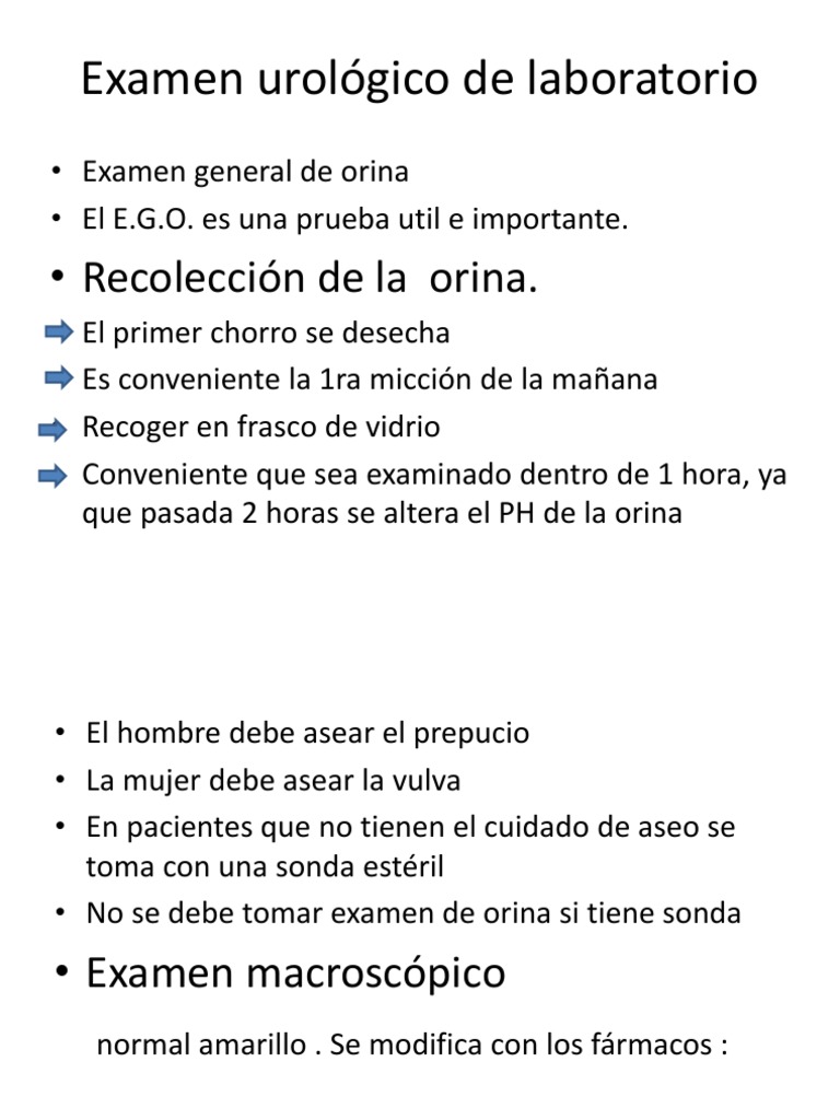 Examen Urológico de Laboratorio | PDF | Antígeno específico de la ...