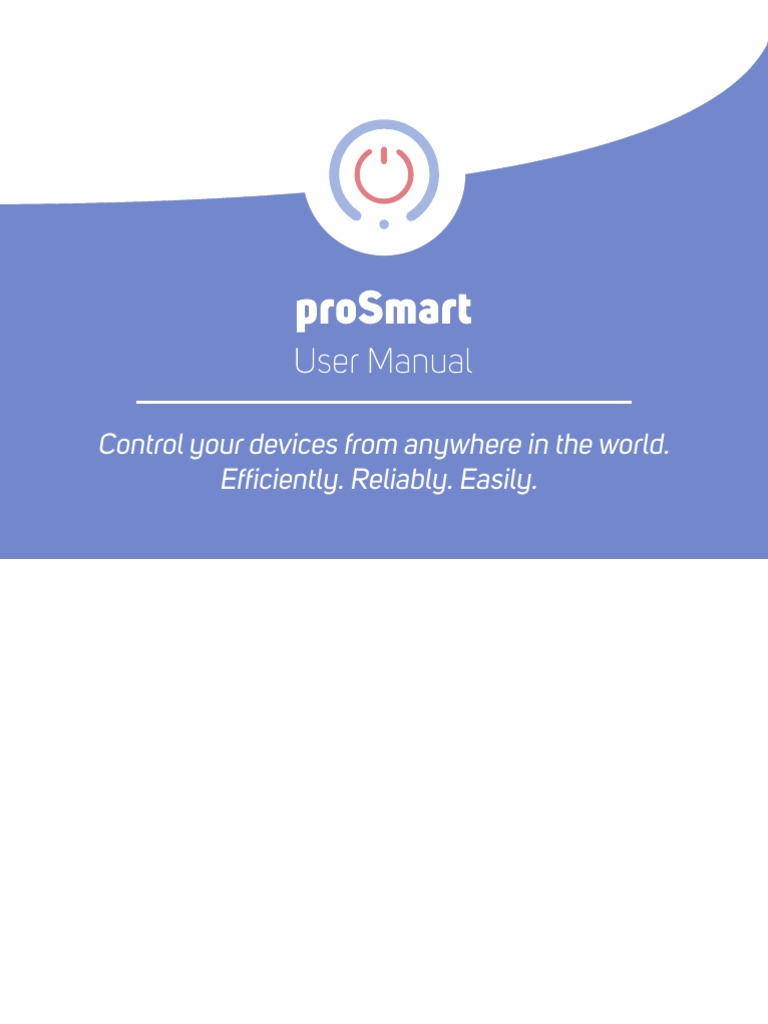 Prosmart User Manual | PDF | Thermostat | Power Supply