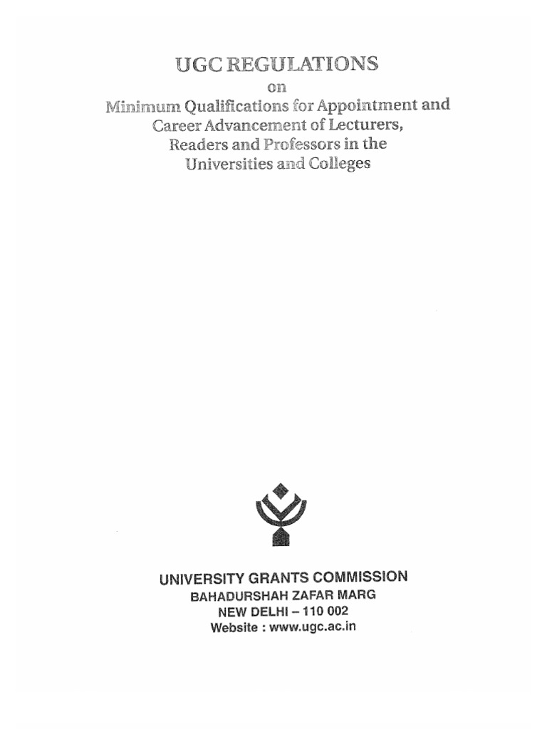 Ugc Regulations | PDF