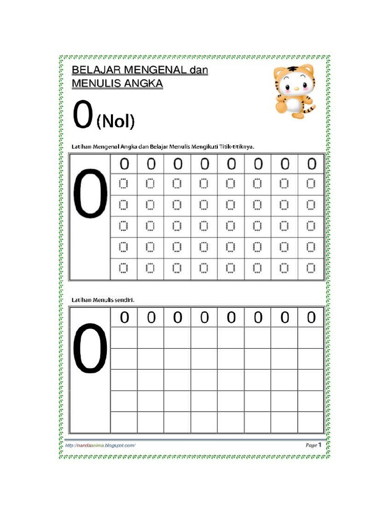 Menulis Angka | PDF