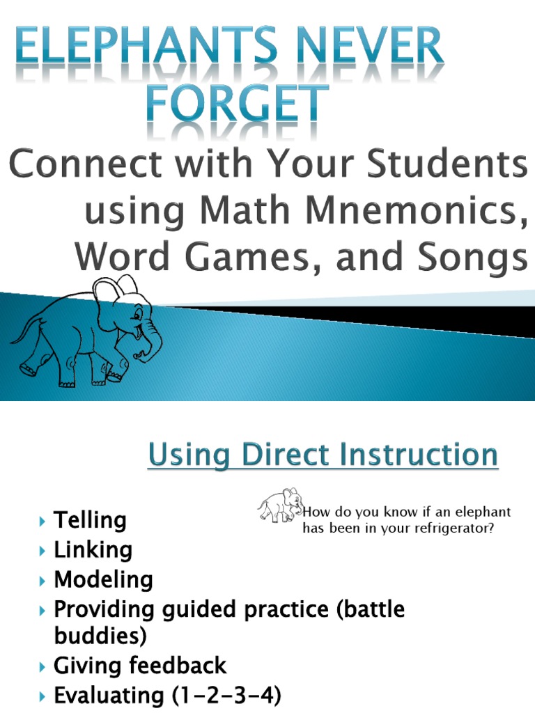 Mnemonic Devices For Math