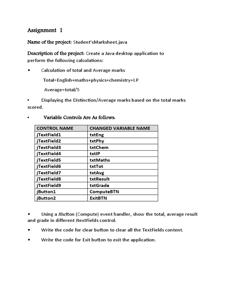Assignment 1 Pdf Constructor Object Oriented Programming Programming 6861