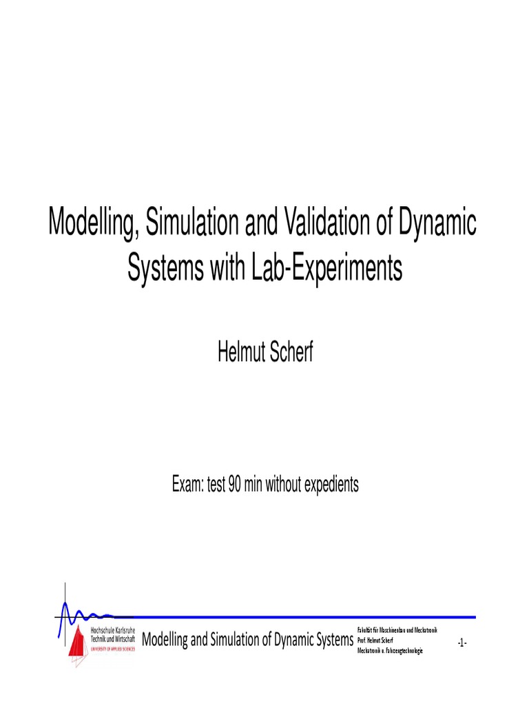 Lecture Notes Modelling Simulation Dynamic Systems 1 | PDF | Mechanical ...