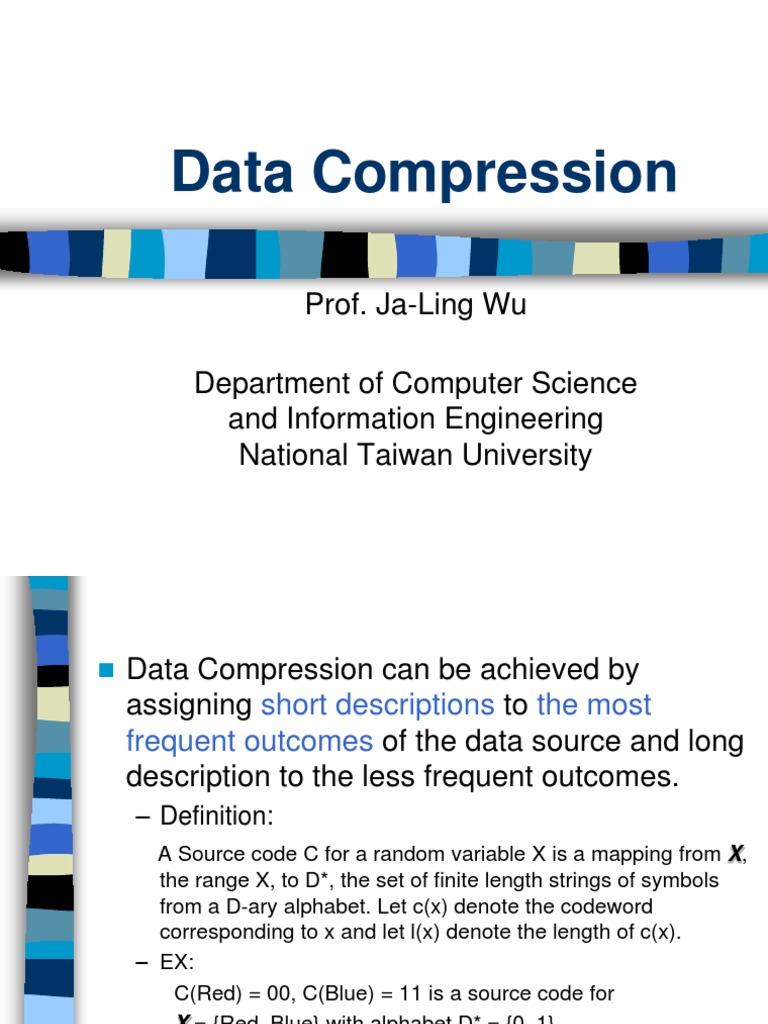 Data Compression Introduction | PDF | Code | Computer Programming