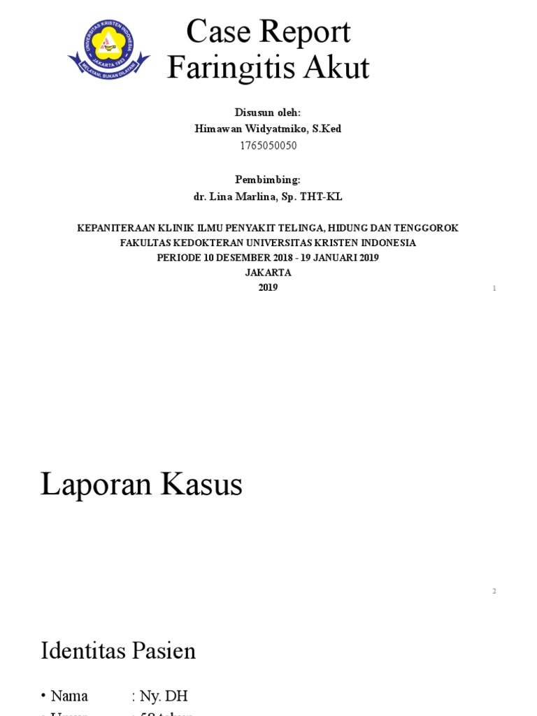 Case Report - Faringitis Akut | PDF