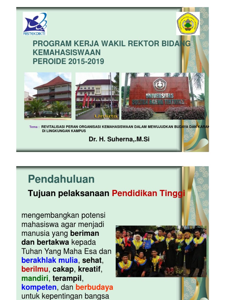 Panduan Bagi Wakil Rektor Dan Wakil Direktur Bidang Kemahasiswaan | PDF ...