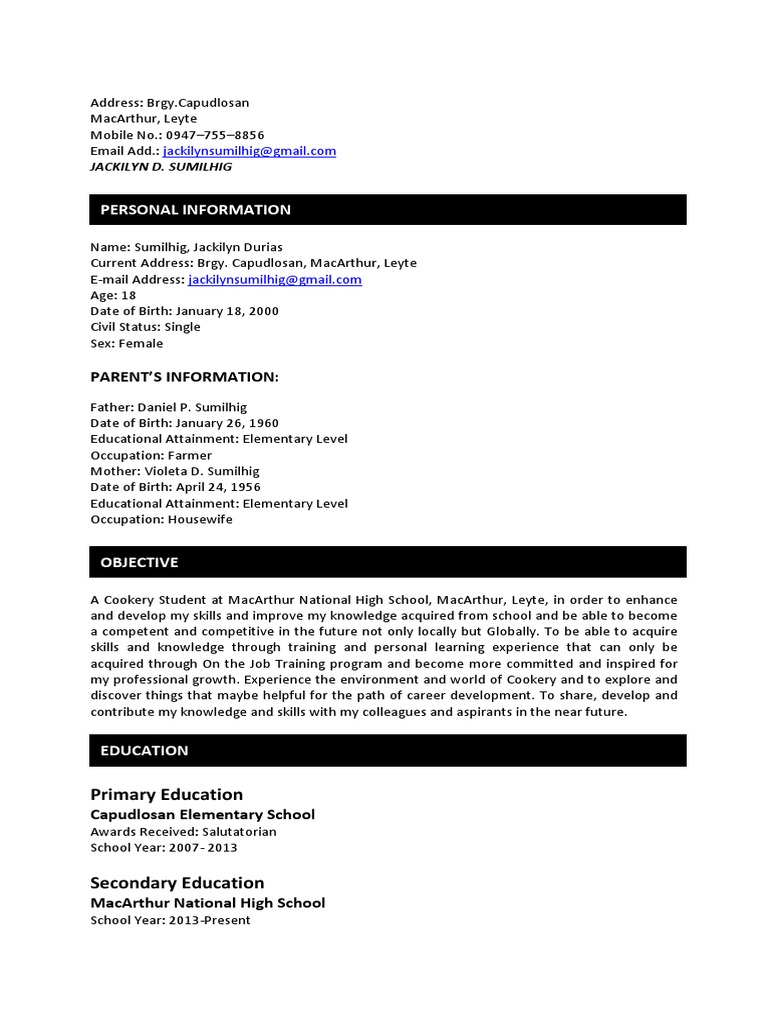 Jacky Resume New | PDF | Wellness | Lifestyle