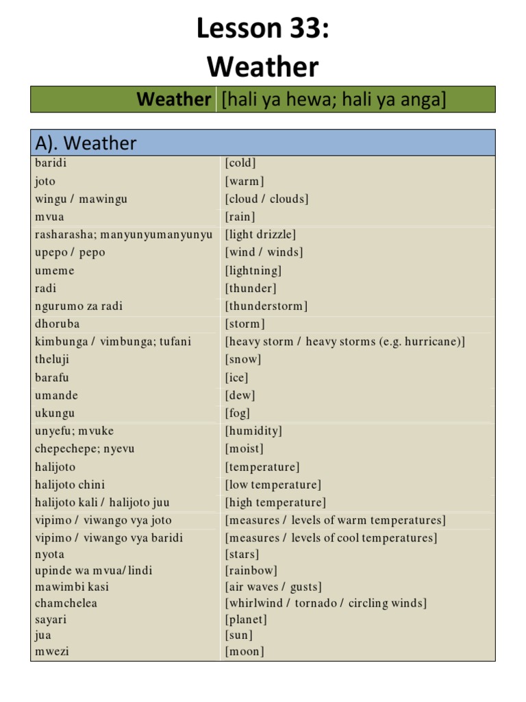 Weather (Hali Ya Hewa Hali Ya Anga) | PDF | Neptune | Planets