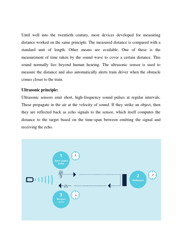 Ultrasonic Sensor Principles and Uses | PDF
