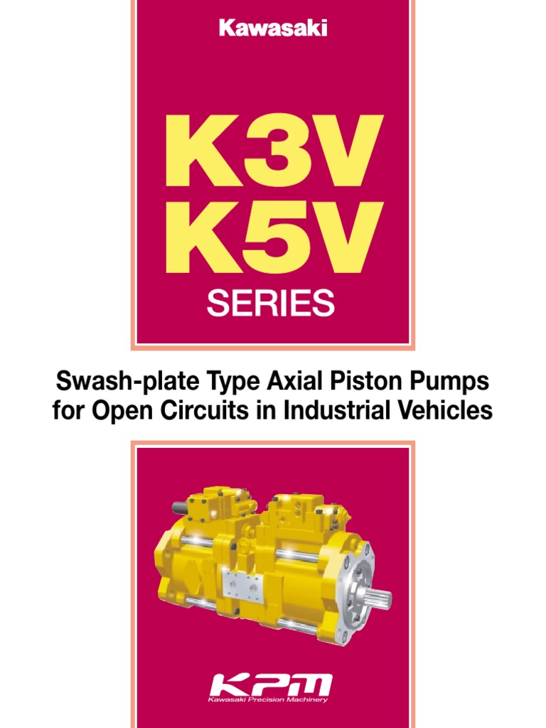 Kawasaki-K3V-K5V-Pumps Catalogue | PDF | Pump | Machines