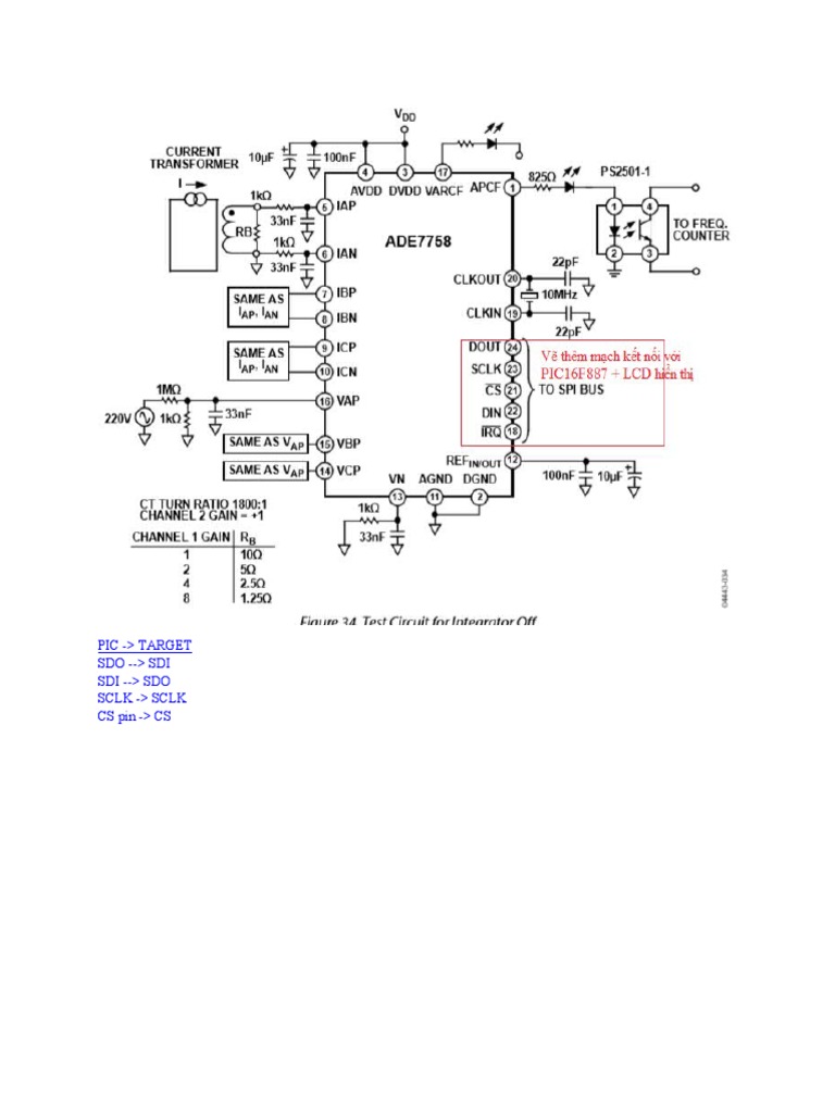 Pic - Target Sdo - Sdi Sdi - Sdo SCLK - SCLK CS Pin - CS | PDF