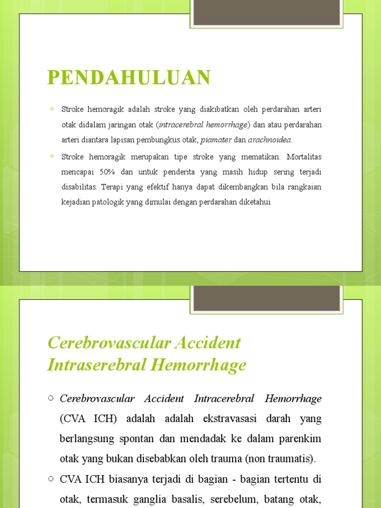 Laporan Kasus Cva Ich | PDF