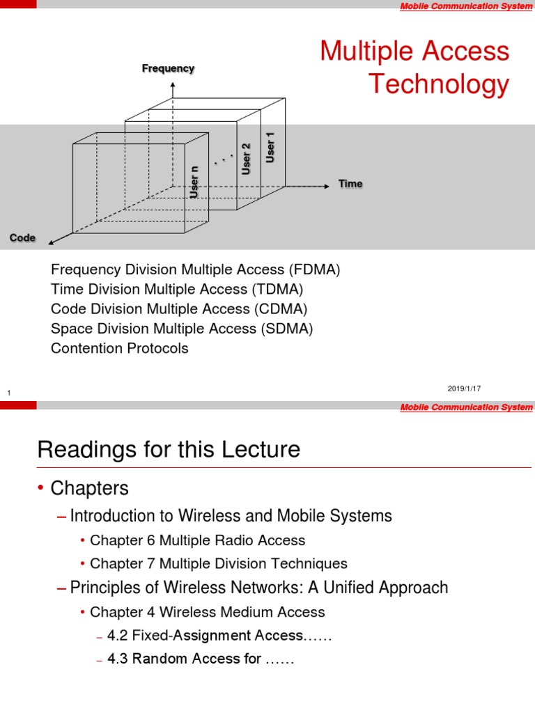 Multiple Access (Chapter2) | PDF | Channel Access Method | Network Protocols